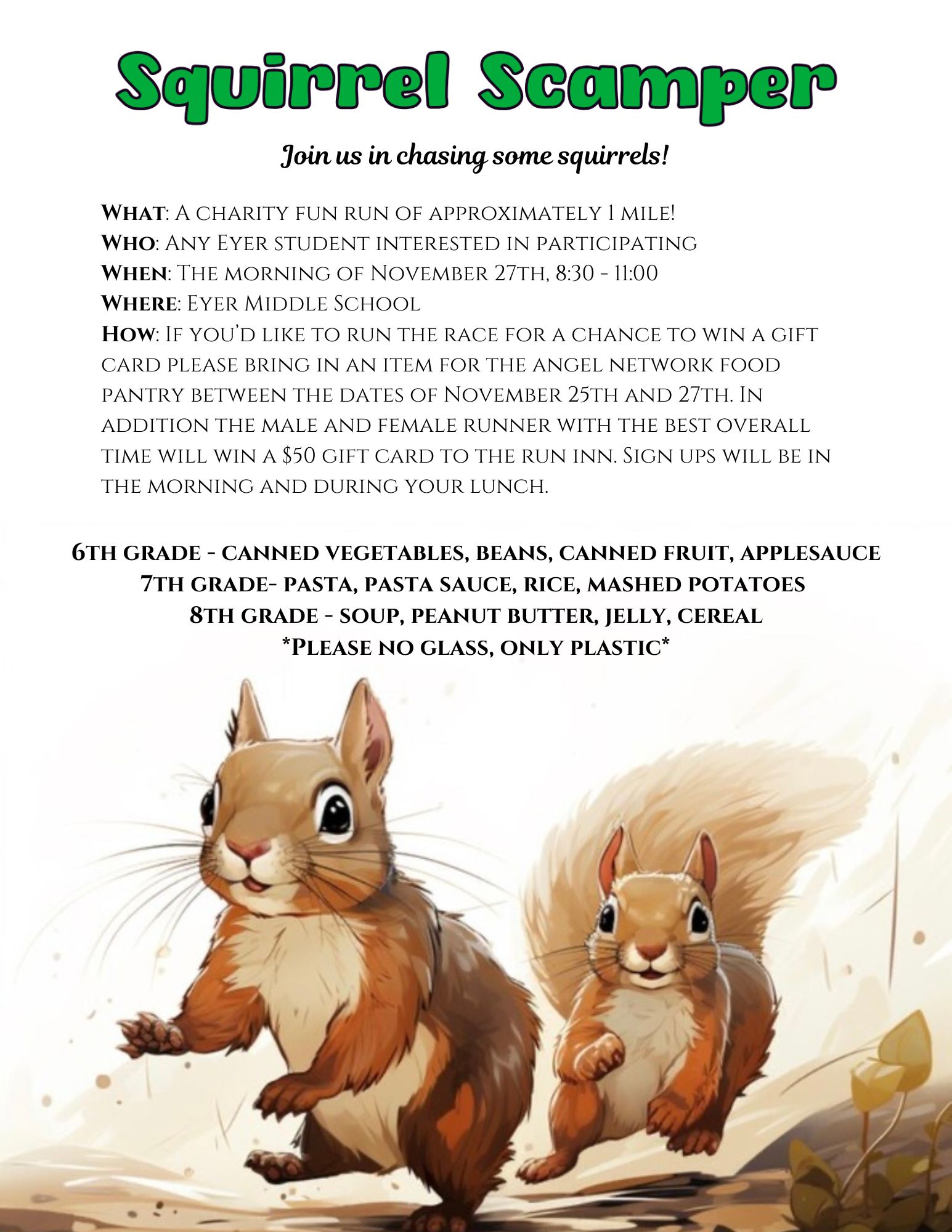 Squirrel Scamper – Eyer Middle School