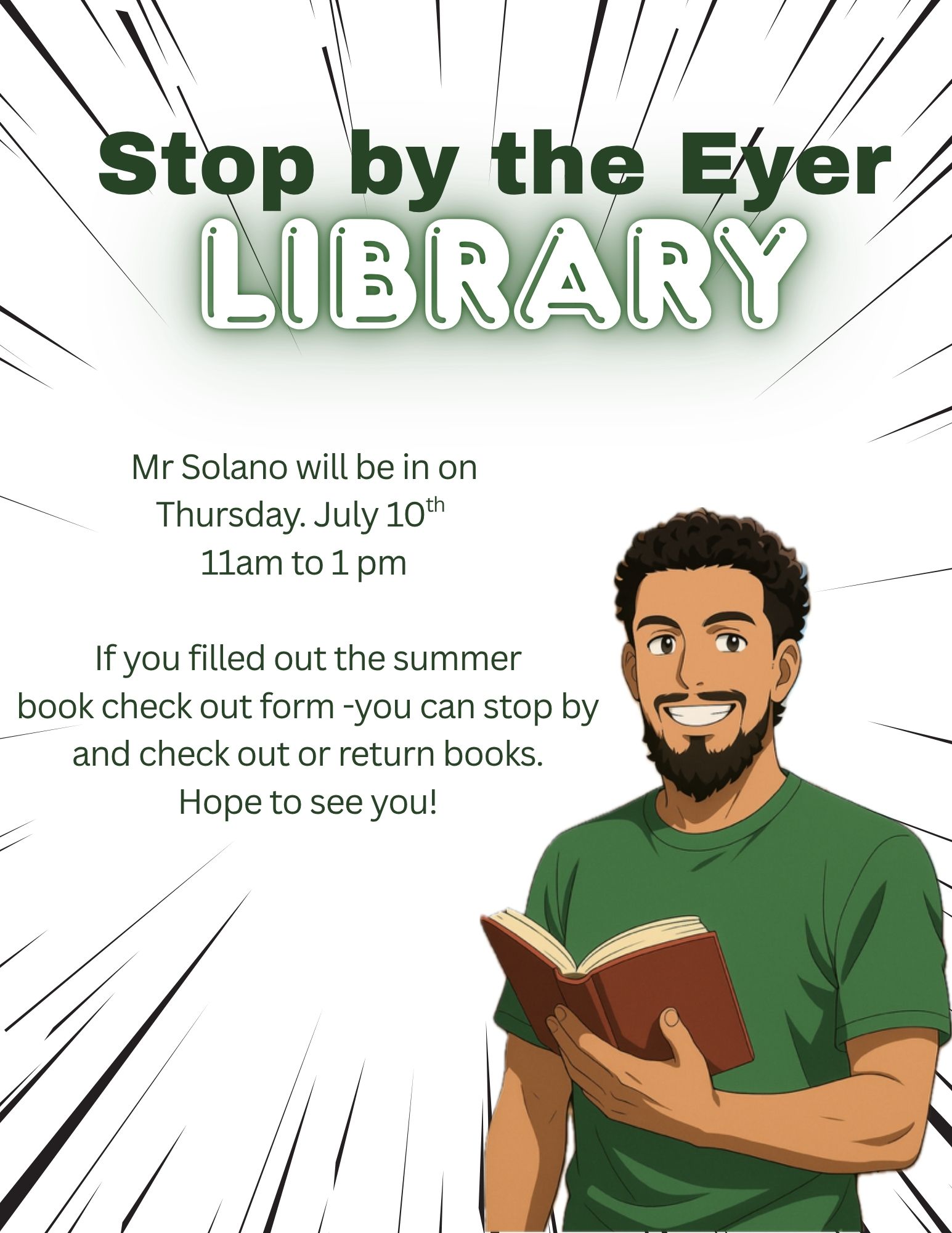 Summer Library Access – Eyer Middle School
