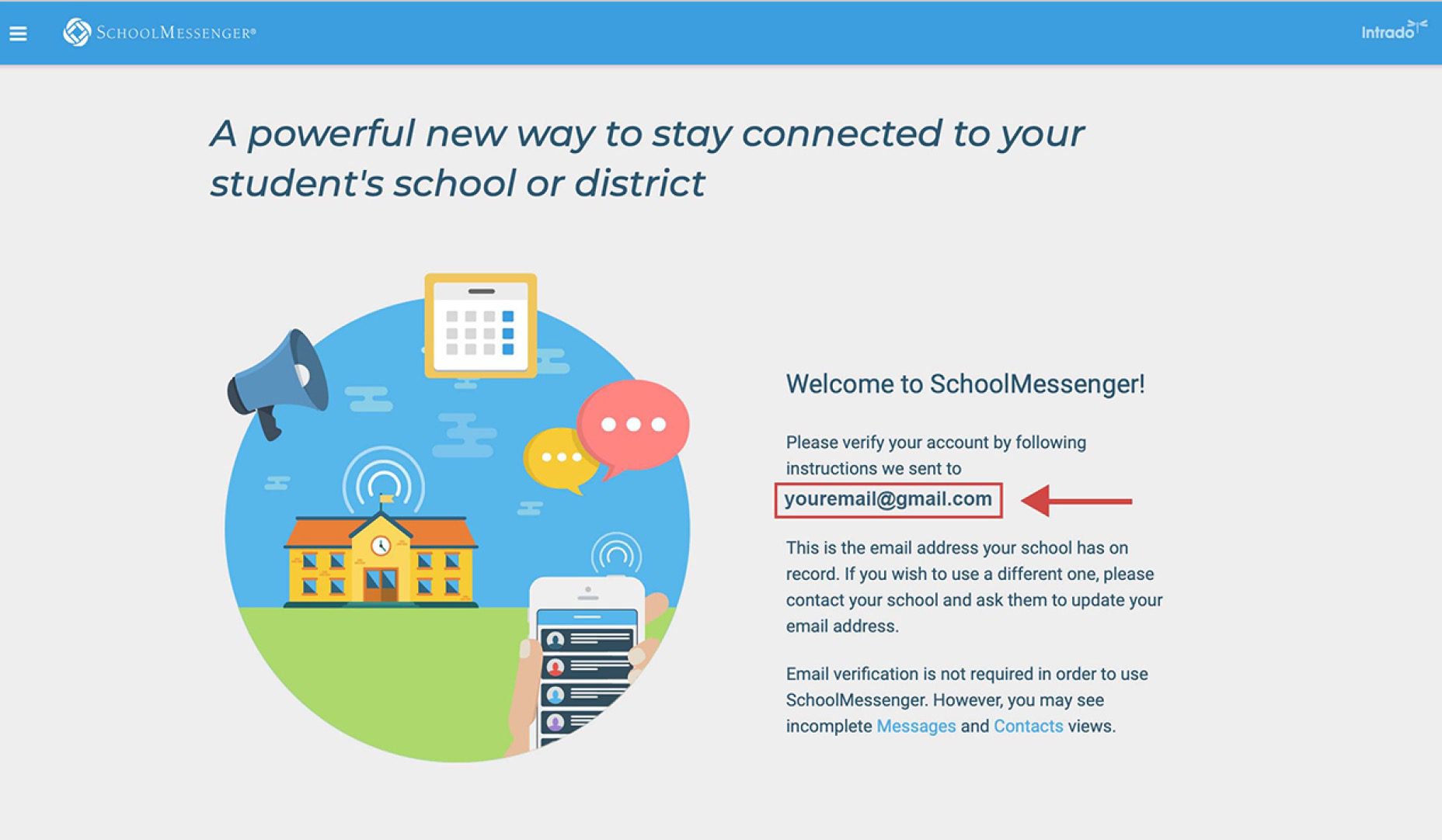 Activating & Reporting an Absence in SchoolMessenger Account – East ...