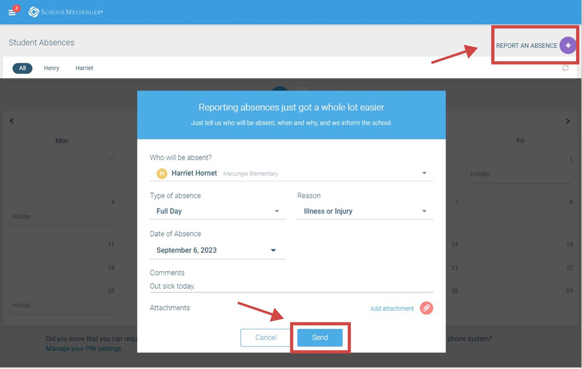 Activating & Reporting an Absence in SchoolMessenger Account – East ...
