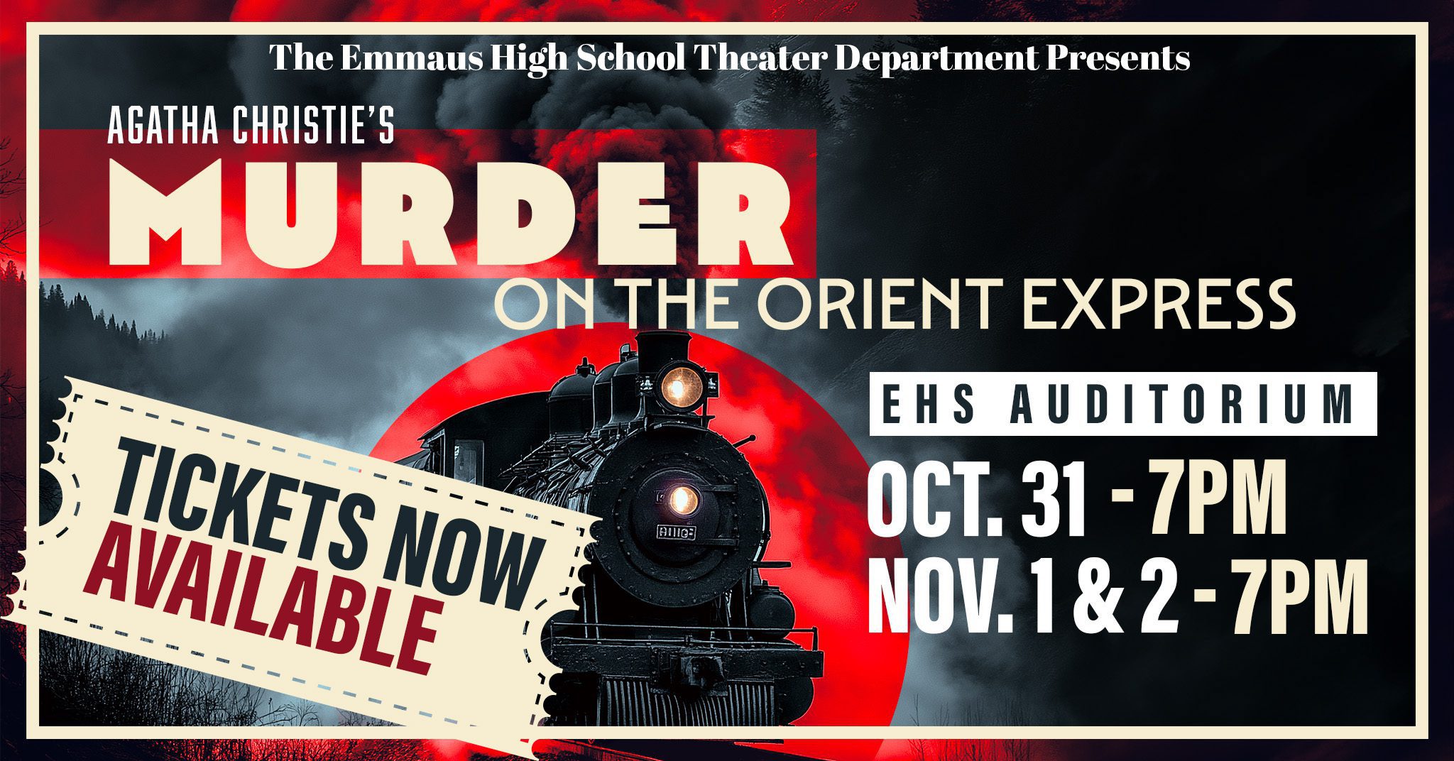 Tickets Now Available for EHS Theater Department’s Performance of Agatha Christie’s Murder on ...